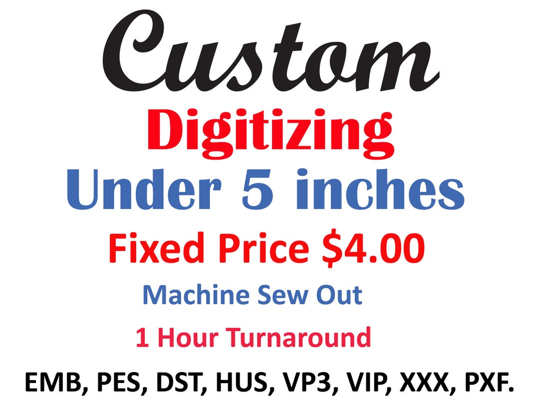 Custom Embroidery Digitizing / Embroidery Digitizing/ Embroidery Designer / Embroidery Design ...