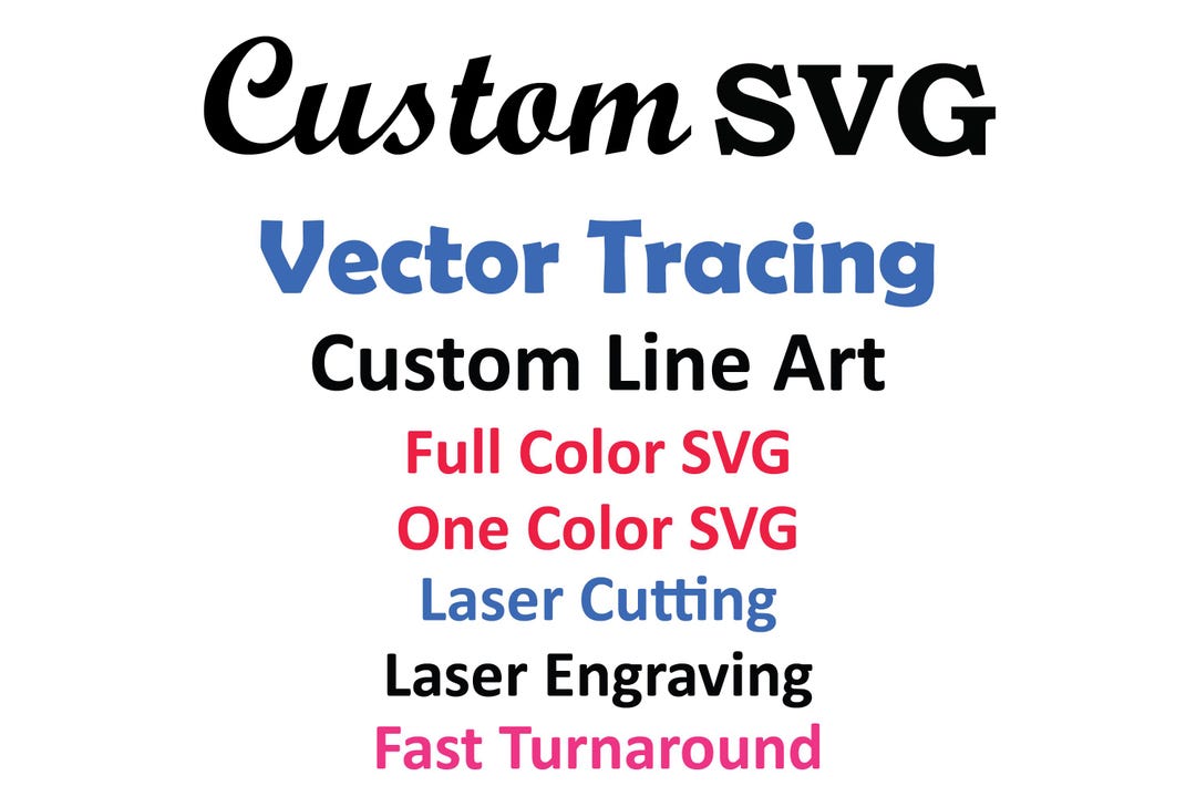 Photo to SVG, Image to Vector, Convert Logo to SVG, Custom Cutting File ...