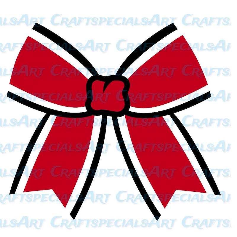 Cheer Bow Clipart - Etsy