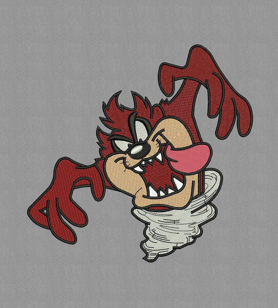 Taz Embroidery Design: Tasmanian Devil Cartoon (PES DST Instant ...