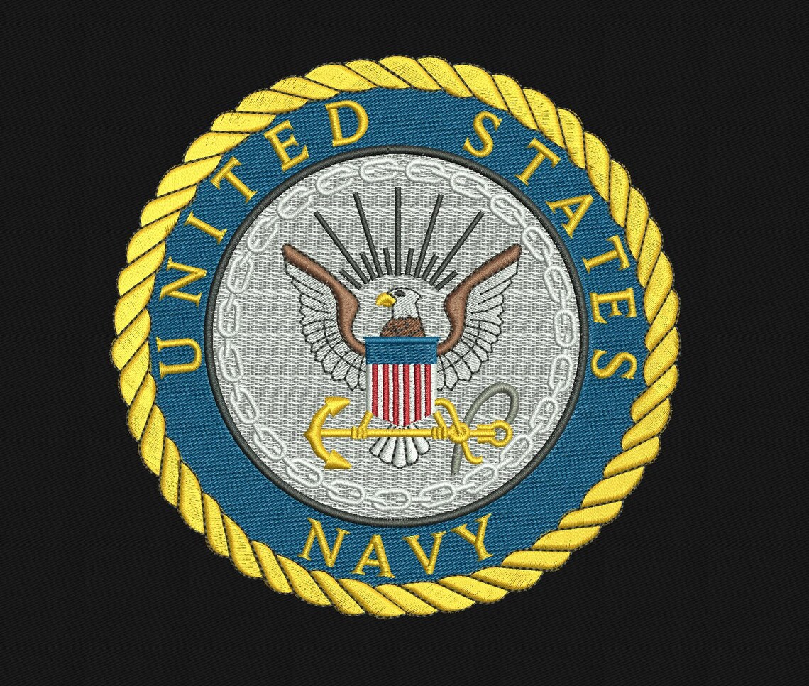 Veteran Military's Navy Embroidery Design, United States Navy ...