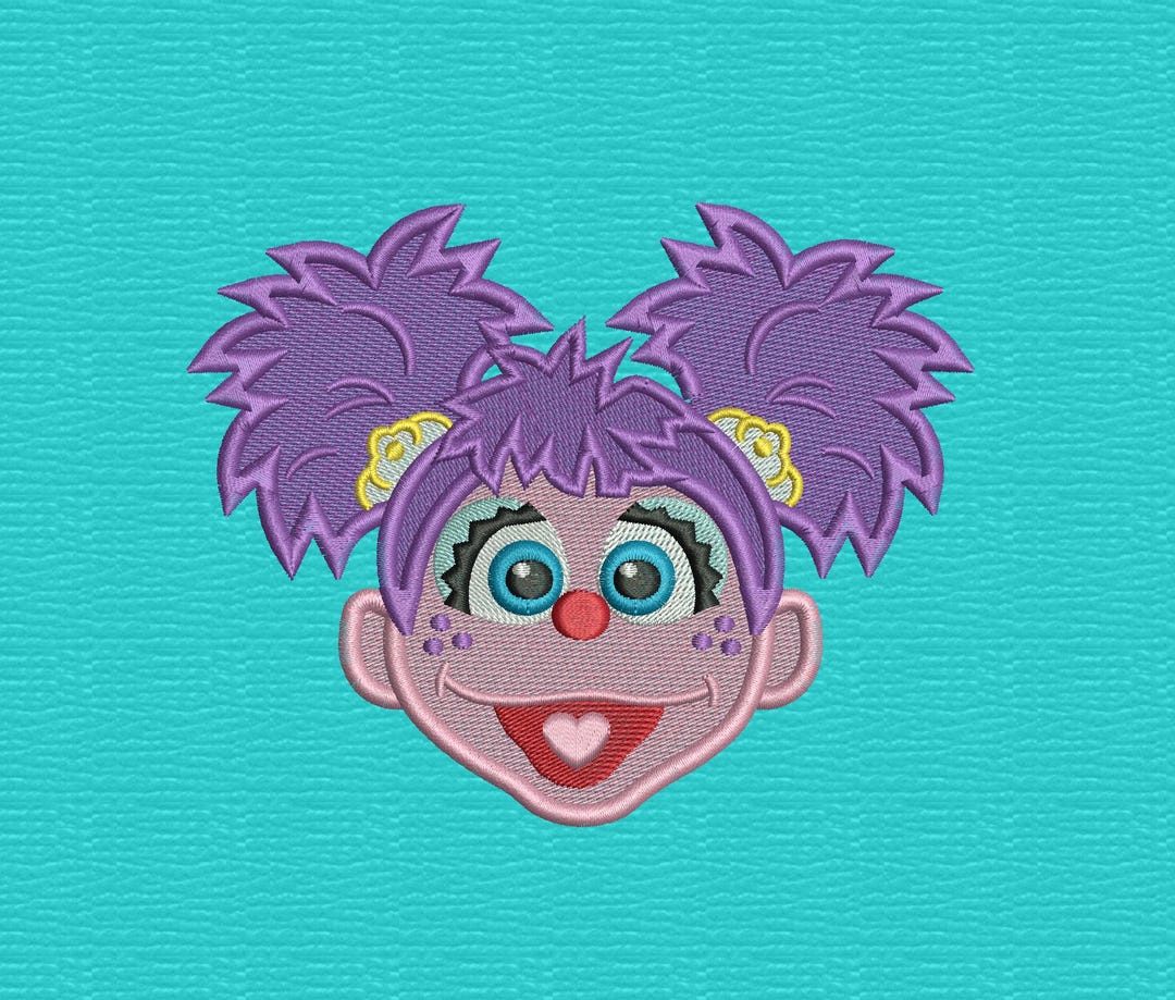 Abby Cadabby Sesame Street Face Embroidery Design - Digital Download ...