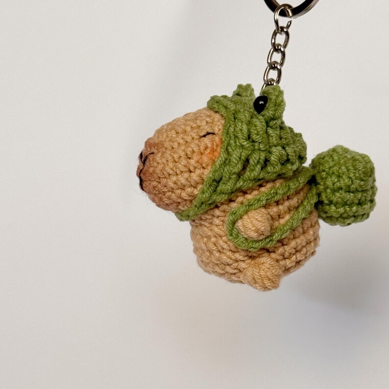 Capybara Crochet Keychain Cute Capybara Gift Unique Keyring Capybara ...