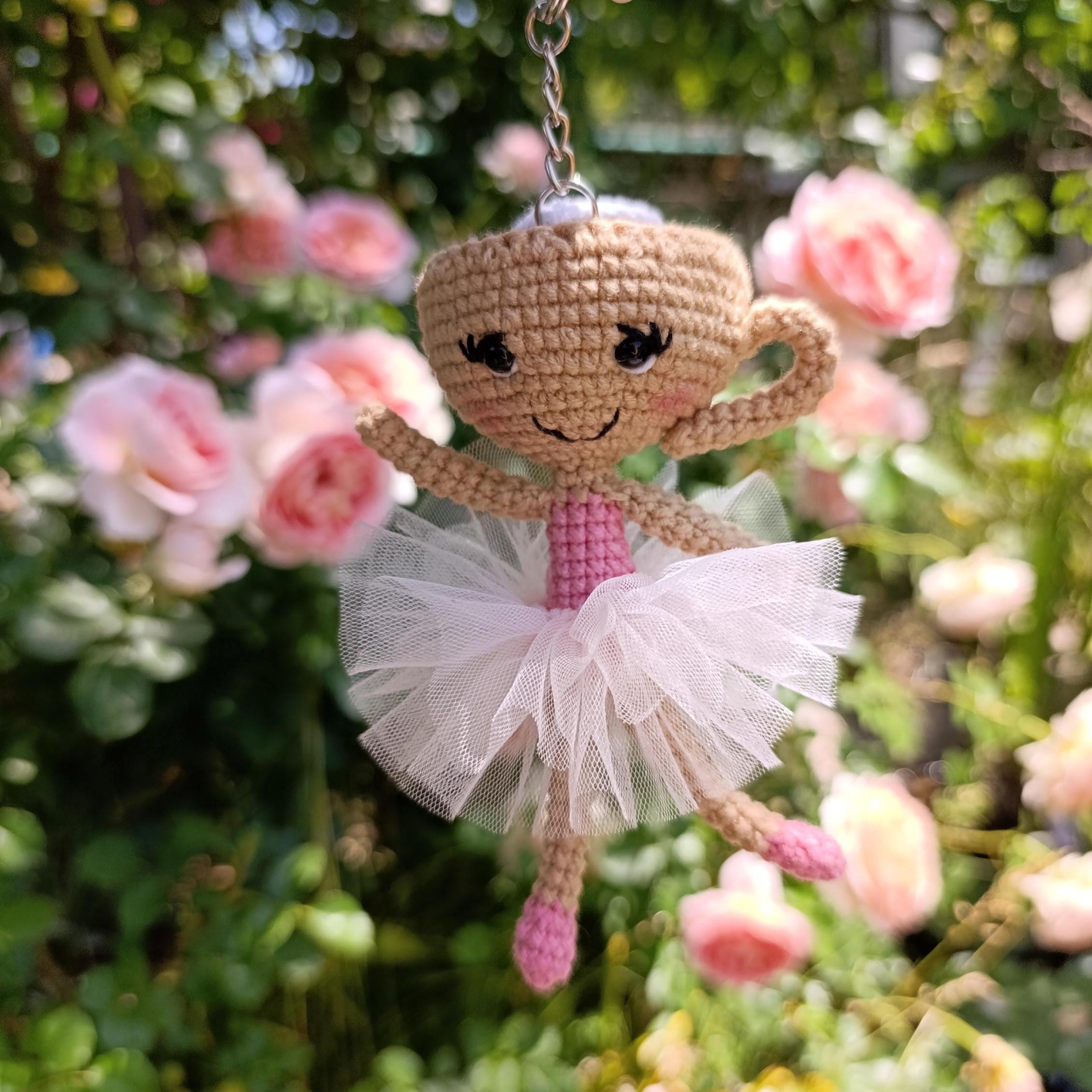 Crochet Ballerina Capuchina Keychain: Tiktok Meme Bag Charm - Etsy