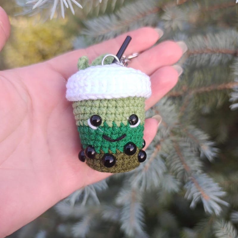 Boba Tea Keychain - Etsy
