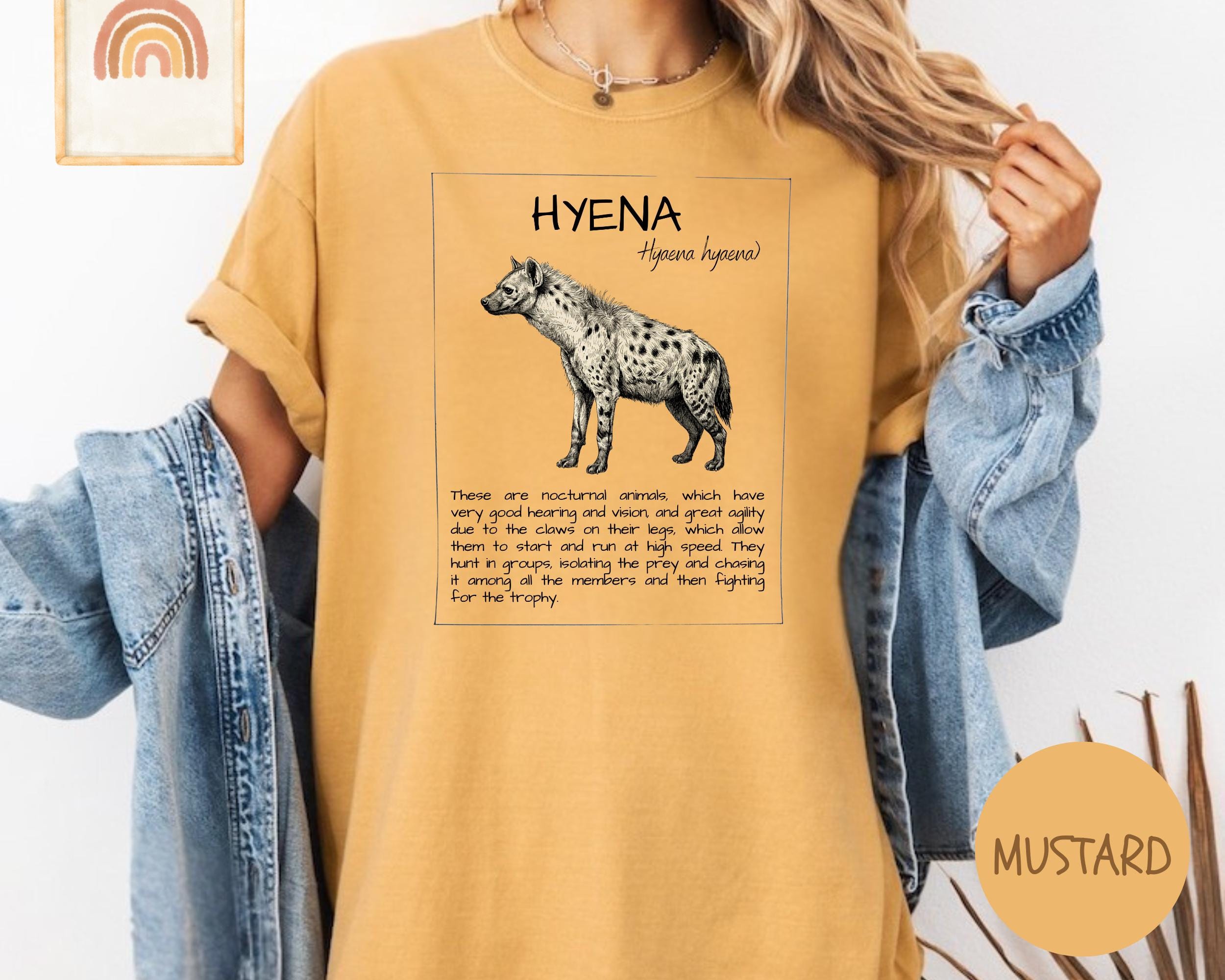 Comfort Colors® Hyena T-shirt, Animal Lovers, Hyena Lovers, Vintage ...