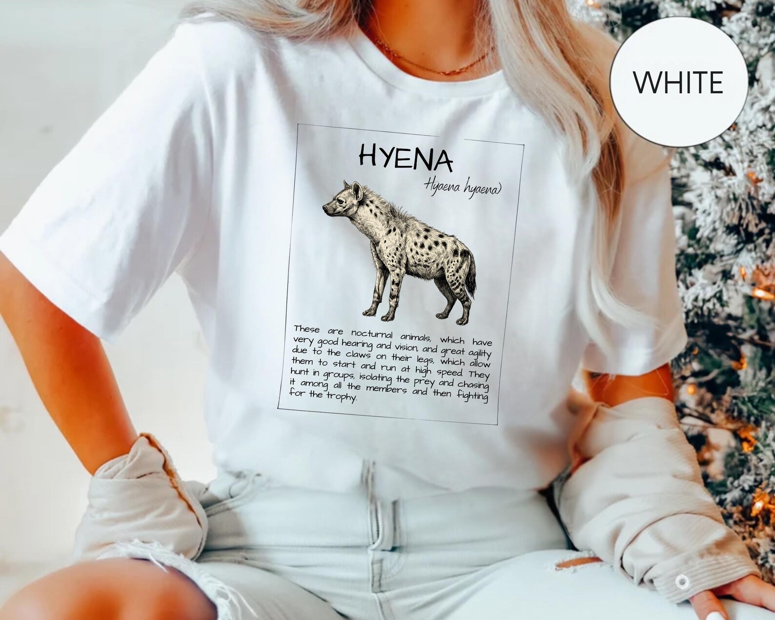 Comfort Colors® Hyena T-shirt, Animal Lovers, Hyena Lovers, Vintage ...
