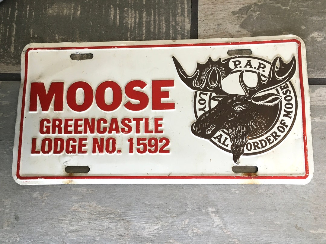 Moose Lodge License Plate - Etsy