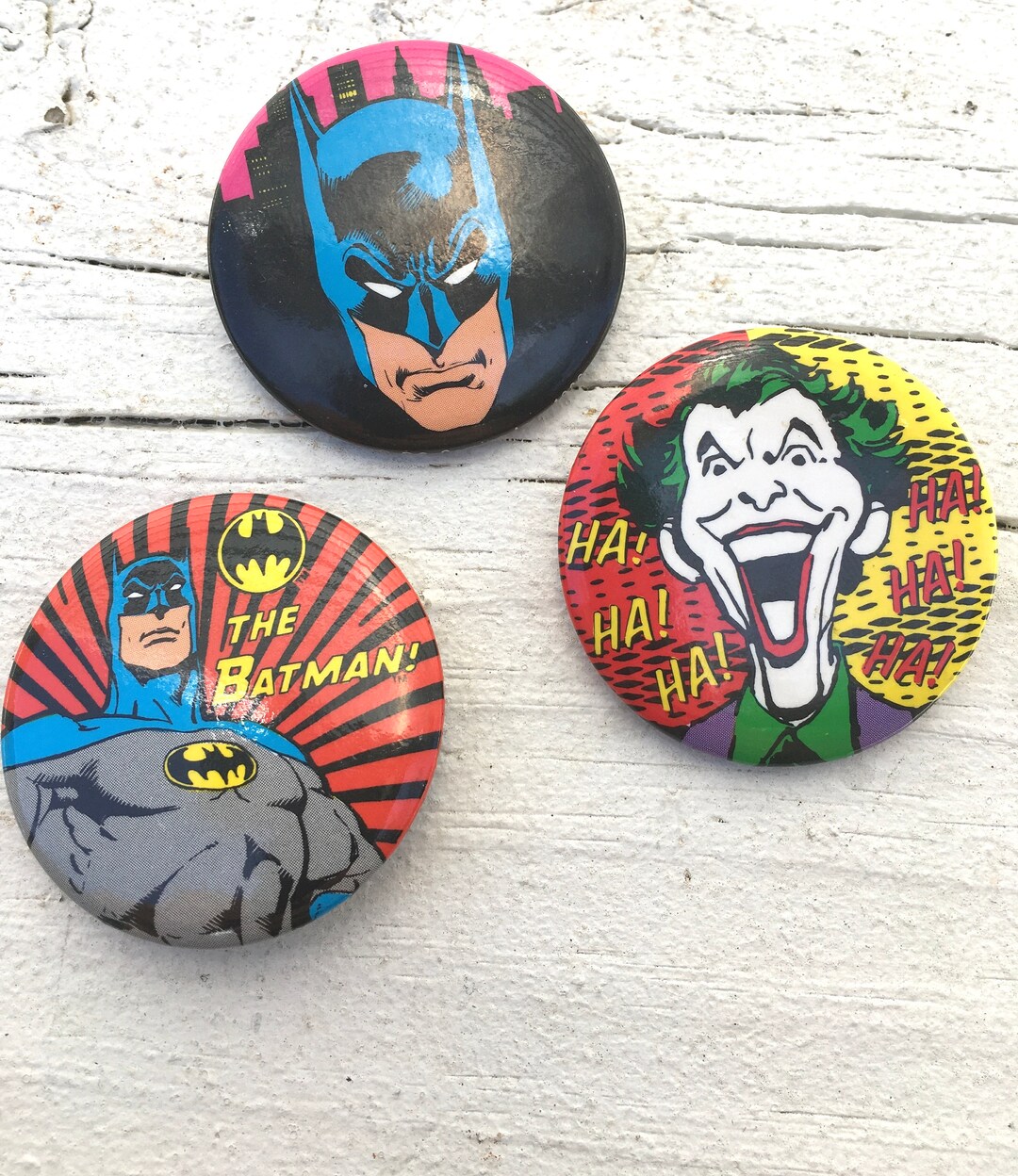 Trio of Vintage Batman Pins - Etsy