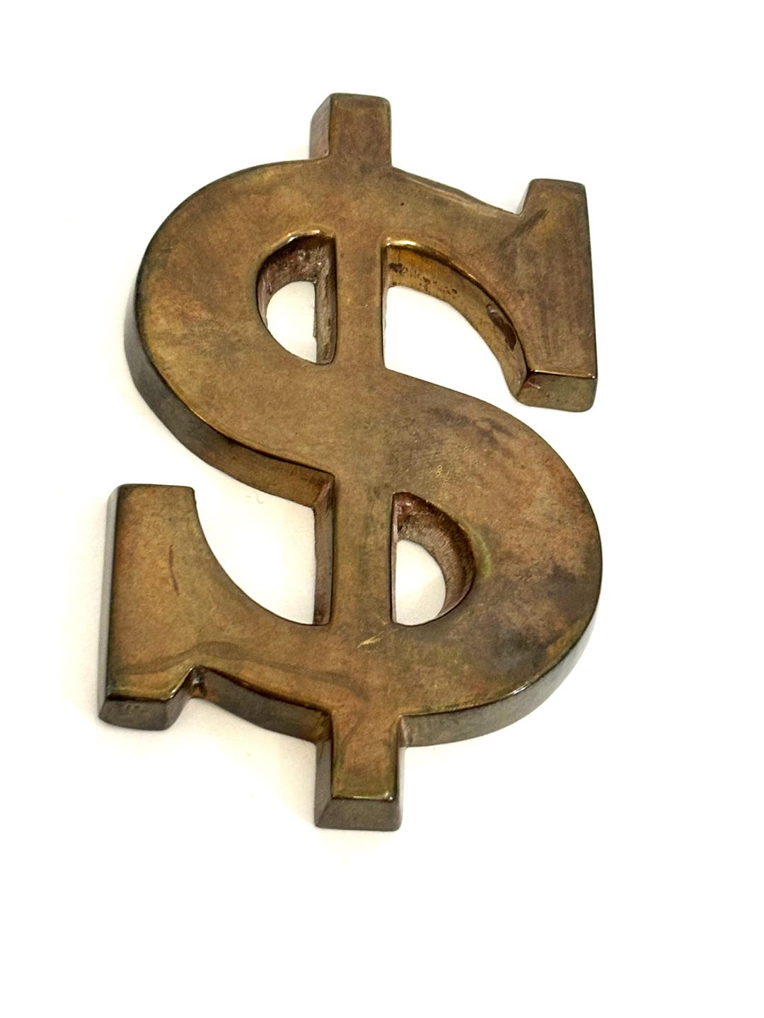 Brass Cash Money Sign Paperweight - Etsy