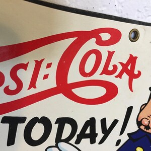 Old Cardstock Pepsi Sign W Police Officer Graphic - Etsy