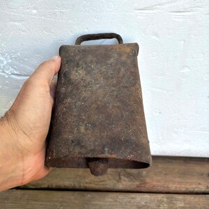 Antique Cast Iron Cow Bell - Etsy