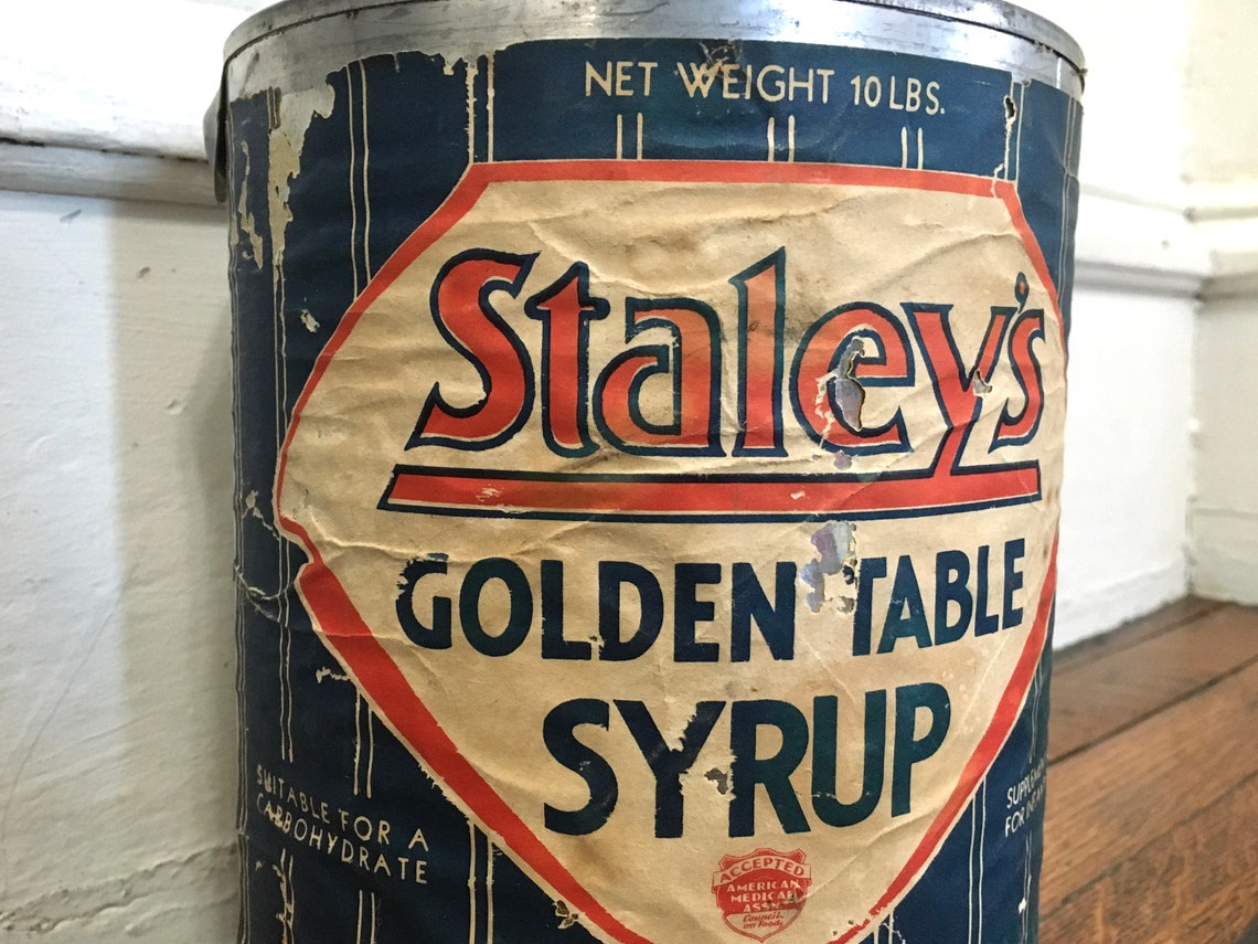 Old Staley Syrup Tin Can | Etsy