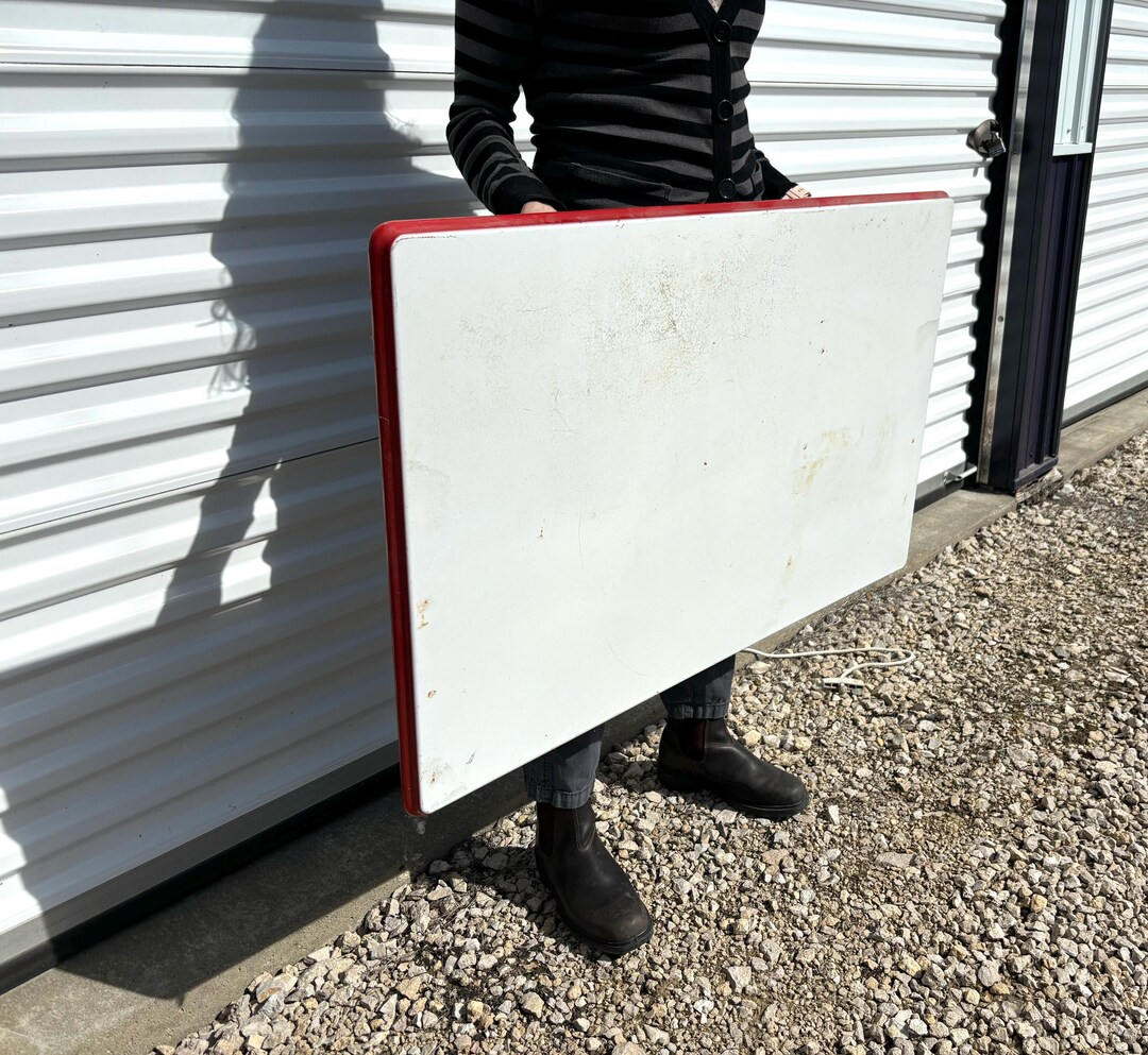 Vintage Porcelain Enamel Table Top for Repurpose or Assemblage - Etsy