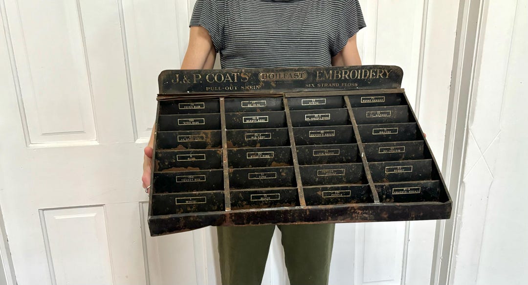 Antique Thread Display or Cabinet - Etsy