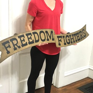 Awesome Vintage Freedom Fighters Sign - Etsy