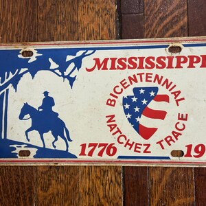 Mississippi Bicentennial License Plate - Etsy