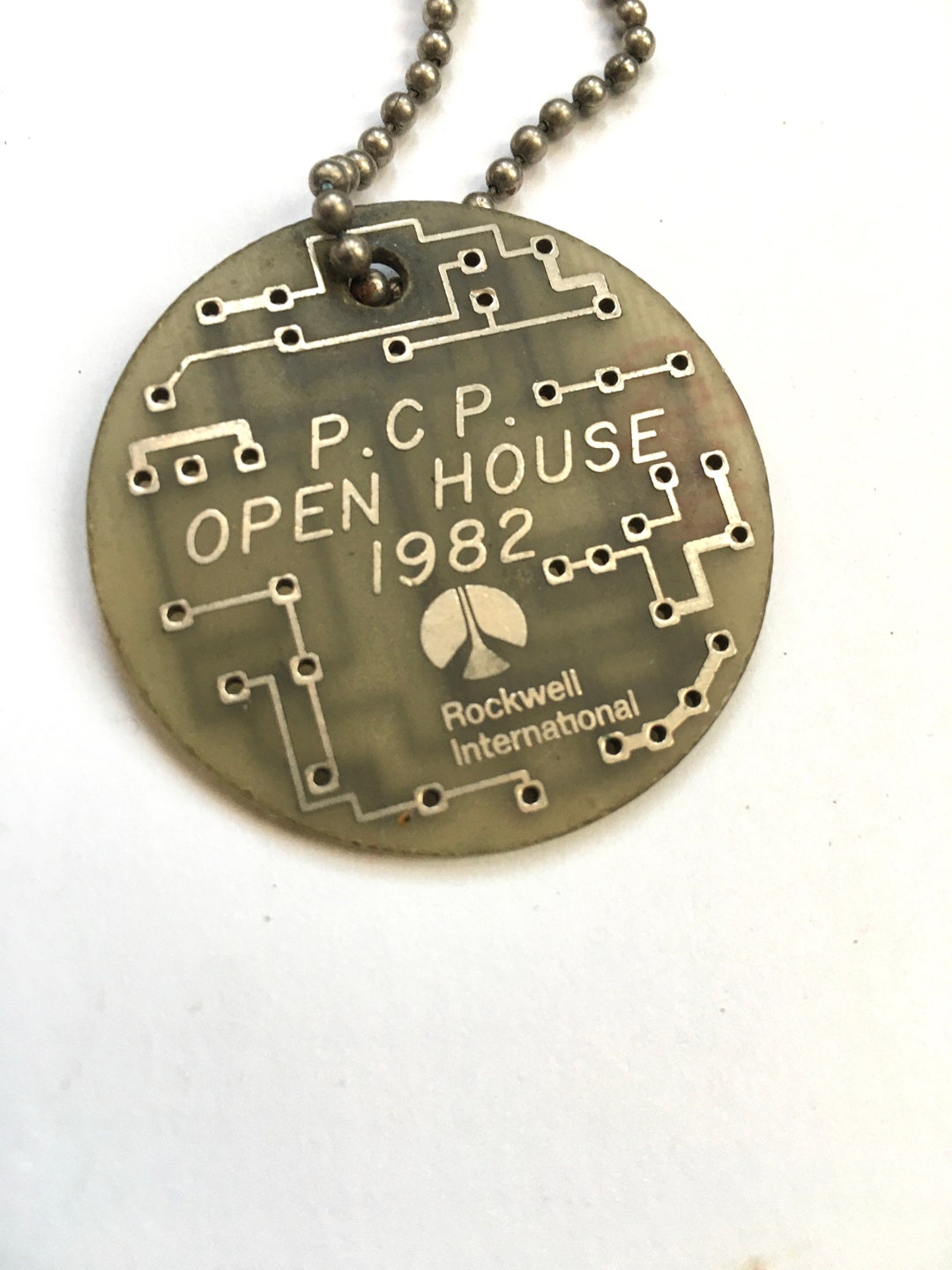 Vintage 1980s Circuit Board Keychain - Etsy