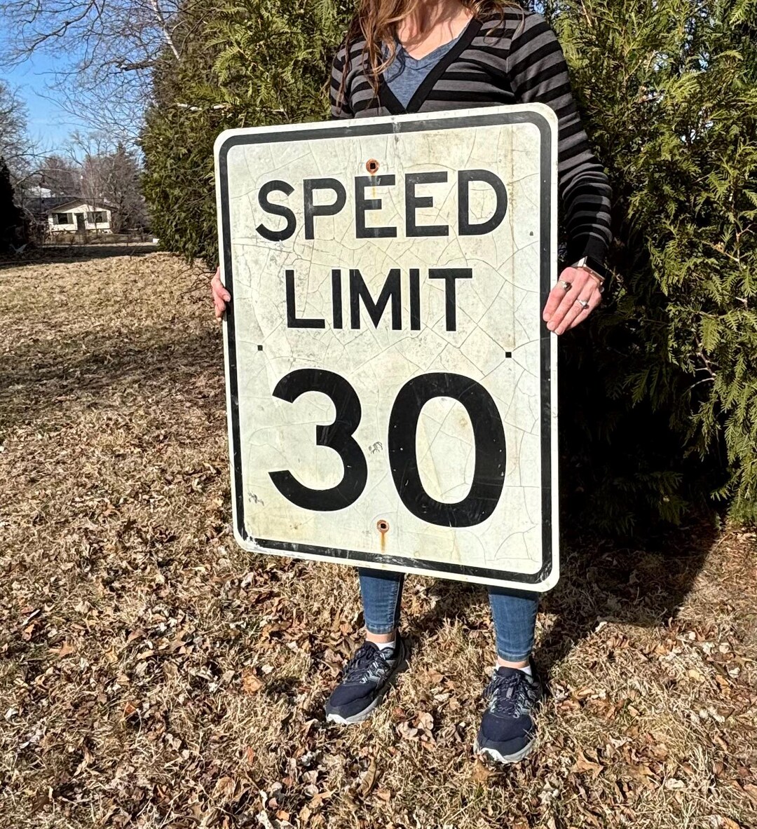 Old Metal 30 MPH Speed Limit Sign - Etsy