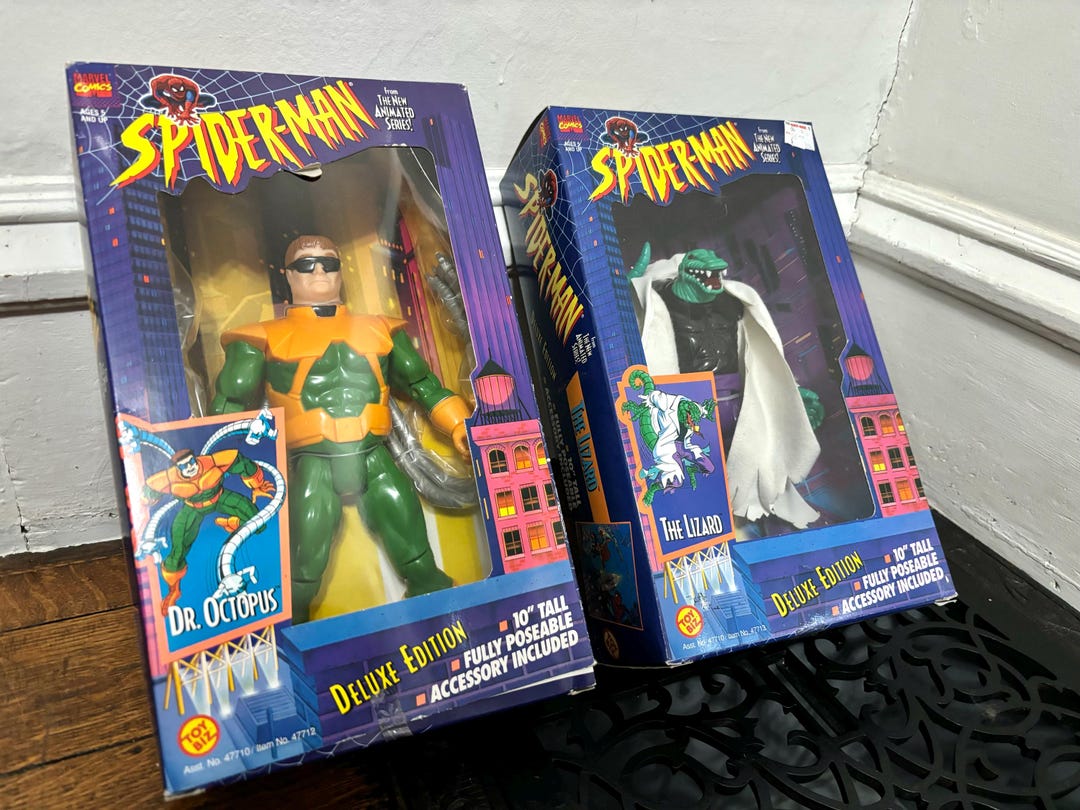 Big Vintage 10 Inch Spider Man Action Figures - Etsy