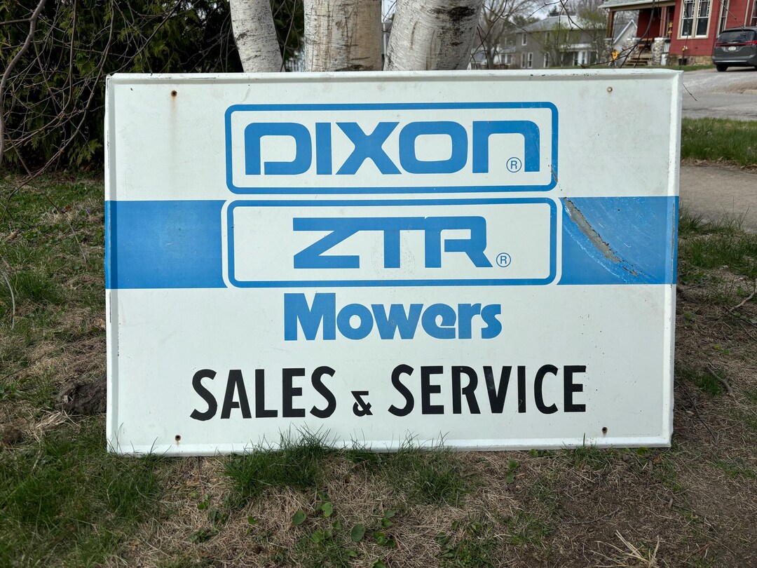 Vintage Dixon Mower Dealership Sign - Etsy