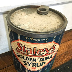 Old Staley Syrup Tin Can - Etsy