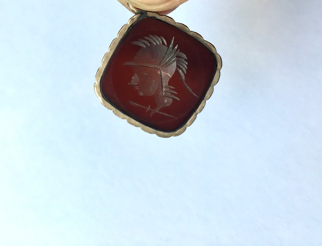A Greek God Antique Pocket Watch Fob Intaglio Carving - Etsy