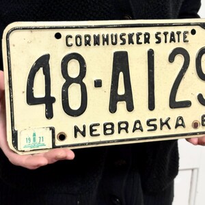 The Corn Husker State Vintage 1970s Nebraska License Plate - Etsy