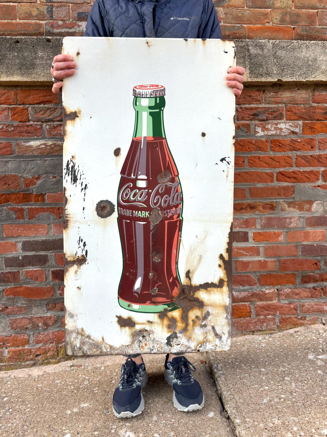 Antique Porcelain Coke Sign - Etsy