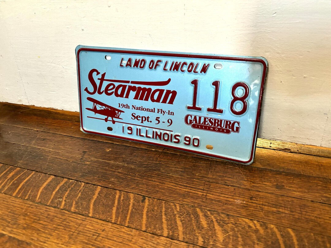 Airplane License Plate - Etsy