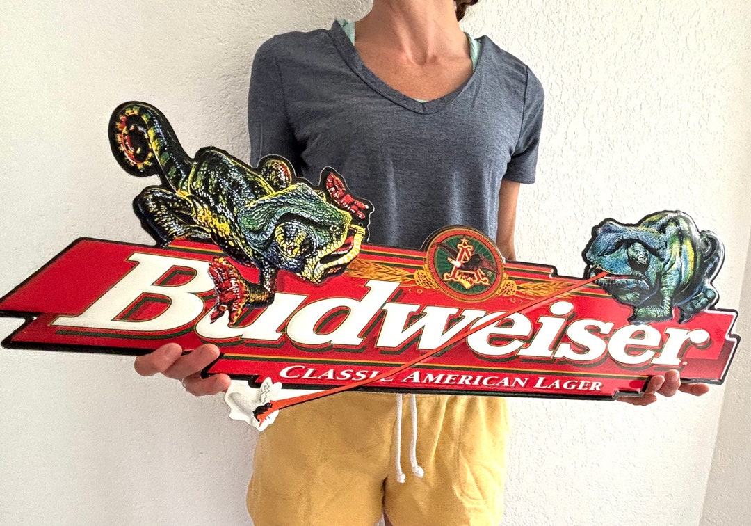 Budweiser Lizard Sign - Etsy