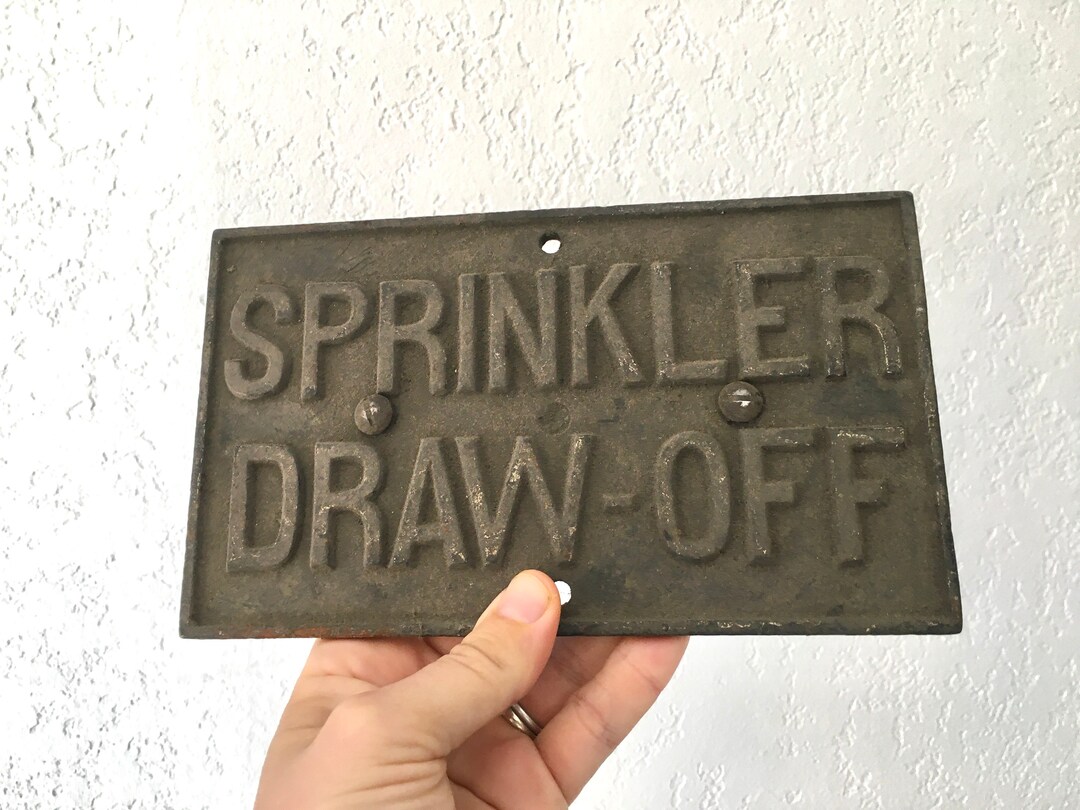 Antique Cast Iron Factory Sign - Etsy