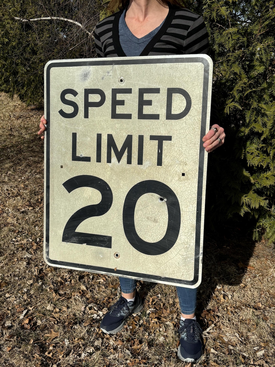 Old Metal 20 MPH Speed Limit Sign - Etsy