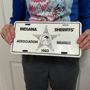 Indiana Sheriff License Plate - Etsy