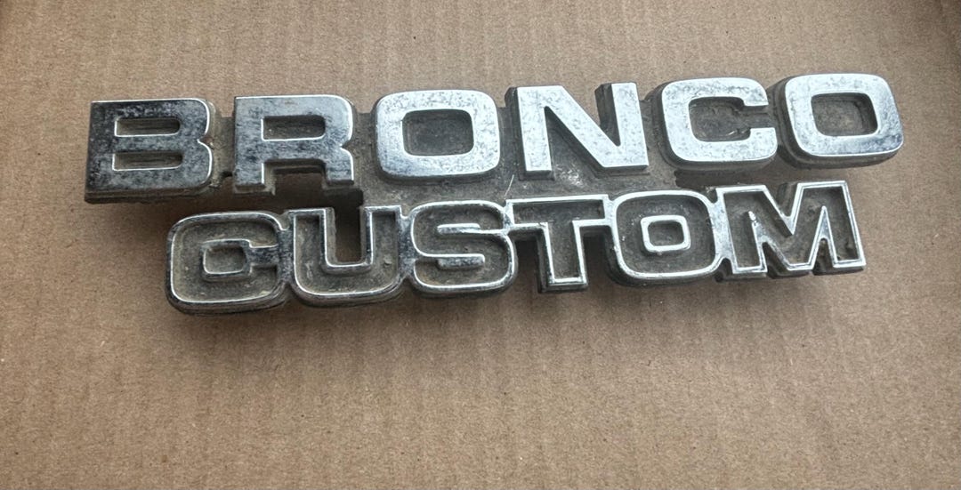 Vintage Ford Bronco Badge or Emblem - Etsy