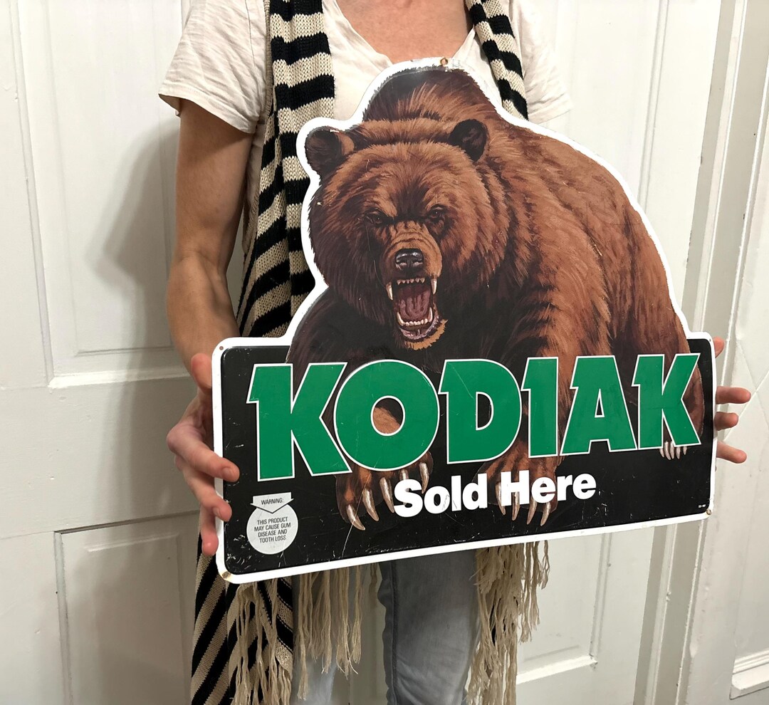 Kodiak Tobacco Sign - Etsy
