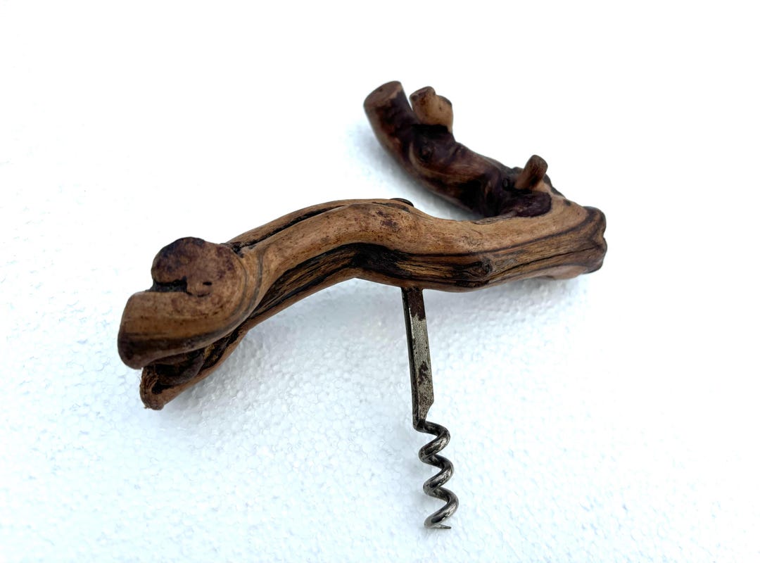 Awesome Mid Century Burl Wood Corkscrew - Etsy