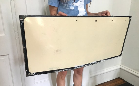 Vintage Porcelain Enamel Table Top for Repurpose or Assemblage - Etsy