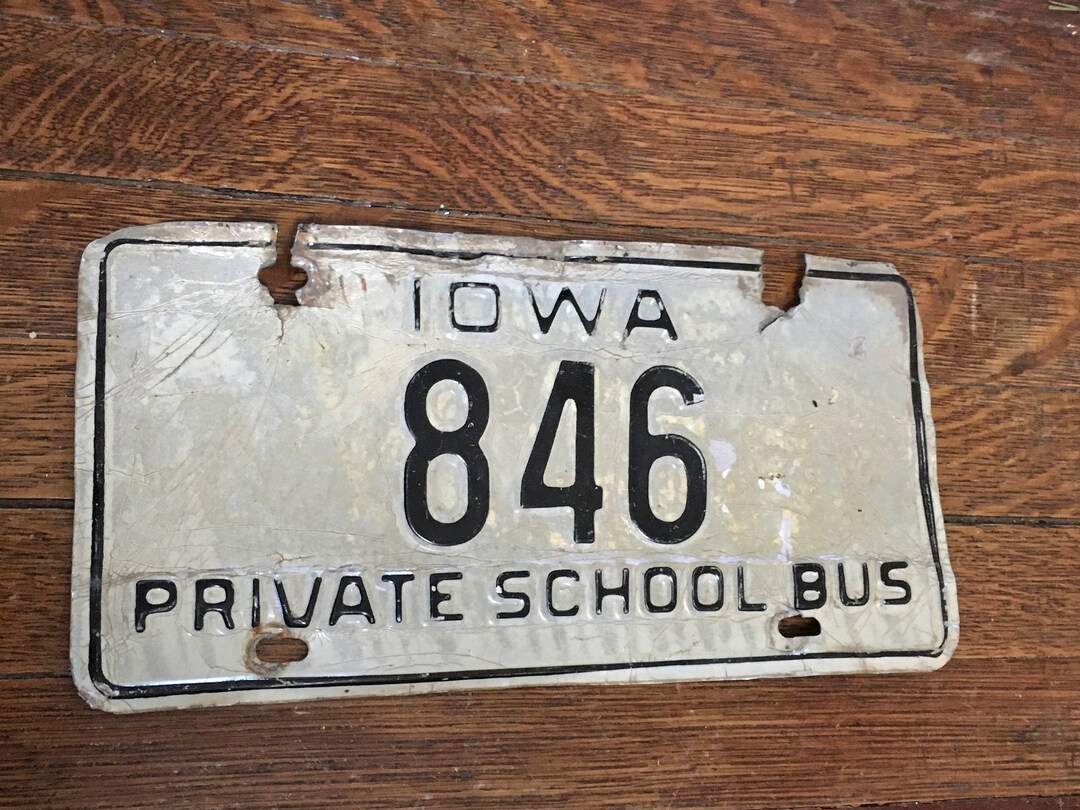 Private School Bus License Plate - Etsy