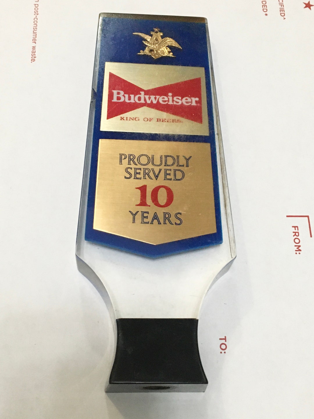 Budweiser Beer Tapper Handle - Etsy