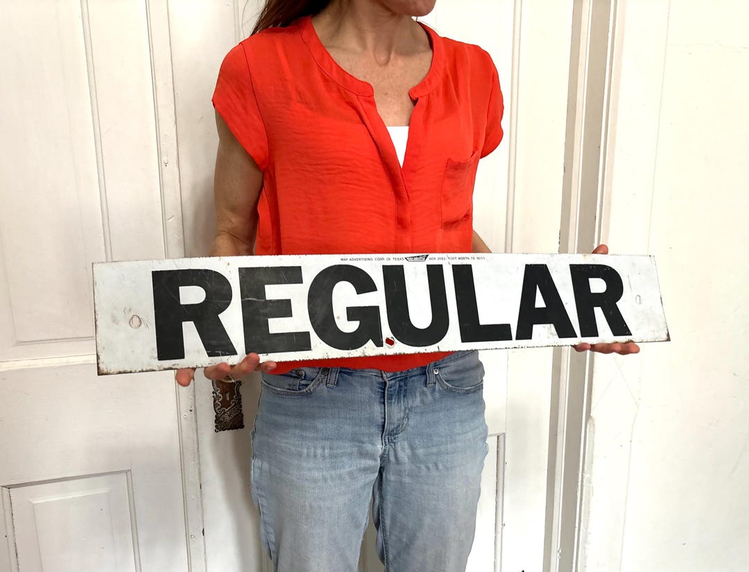 Gas Station Regular Sign - Etsy