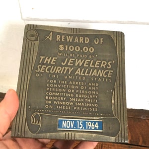 Old Jewelry Store Display Sign - Etsy