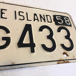 1958 Rhonda Island License Plate - Etsy