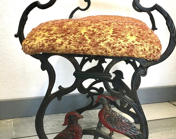 Sensational 1920s Art Deco Radio Bench W Tropical Birds - Etsy
