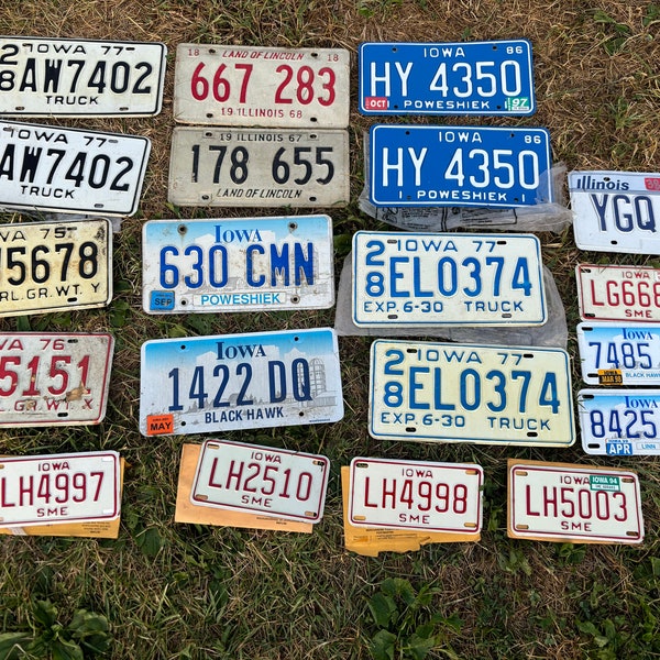 Vintage License Plates - Etsy