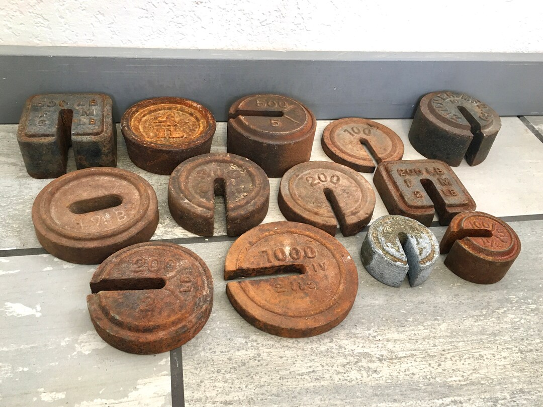 Huge Stash of Antique Scale Weights - Etsy