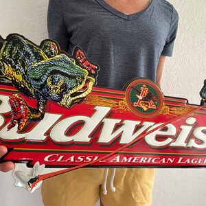 Budweiser Lizard Sign - Etsy