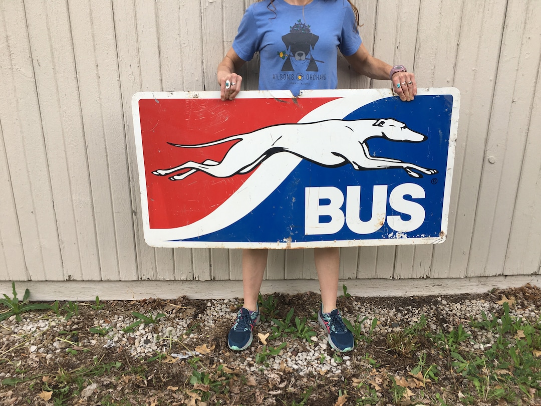 Vintage Greyhound Bus Station Ticket Office Sign - Etsy