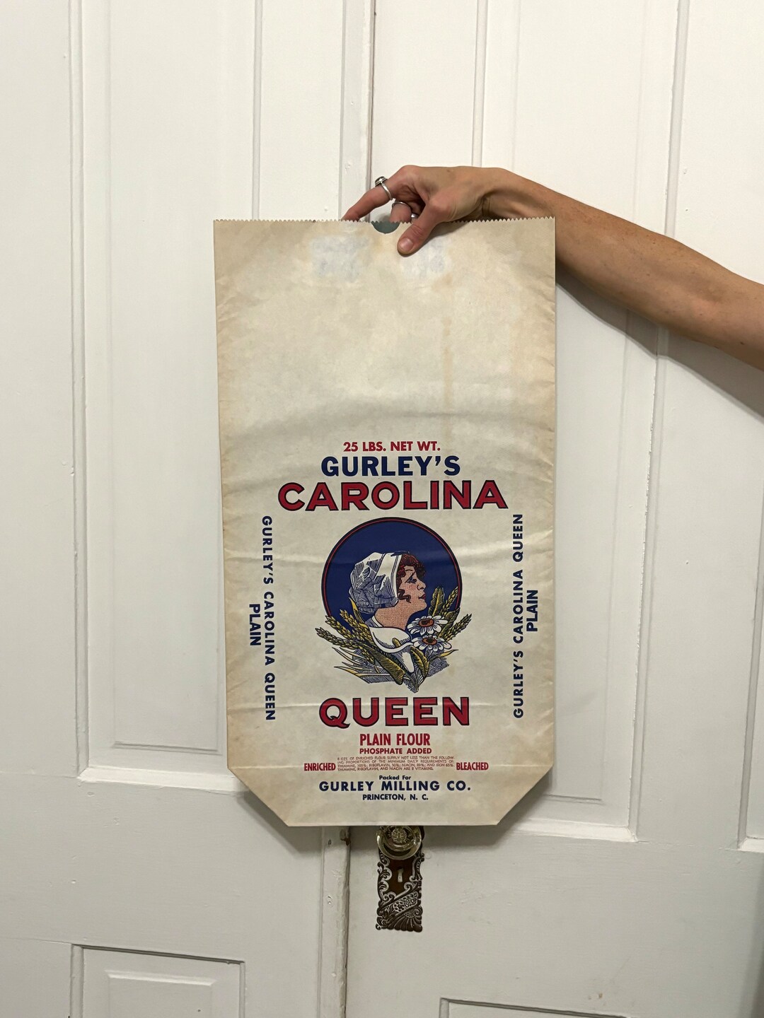 Vintage Carolina Queen Flour Sack - Etsy