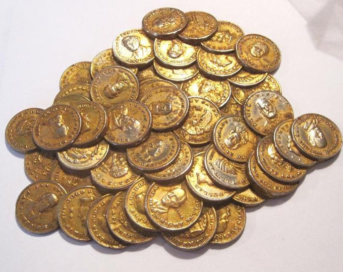 Vintage Paperweight - Pile of Gold Coins - Etsy